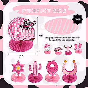 Western Cowgirl Party Decorations Let's Go Girls Cowgirl Bachelorette Party Decorations Cowgirl Honeycomb Centerpieces for Last Disco Bachelorette Party Cowgirl Birthday Western Rodeo Party Supplies