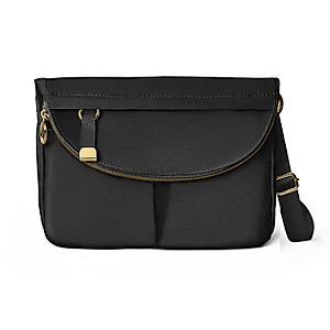 Iilyswee Crossbody Bag for Women, 5L All Night Festiva Bag Adjustable Strap Purse, Nylon Handbags for for Work College Gym Travel Casual Outdoor, Black