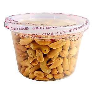 PACTOGO Clear with Red Safety Print Shrink Bands - Fits Round Plastic Soup/Deli Containers Sizes 8-32 Ounces (Pack of 250)