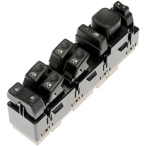 Dorman 901-075 Front Driver Side Master Window Switch Assembly - 8 Button Compatible with Select Cadillac / Chevrolet / GMC Models