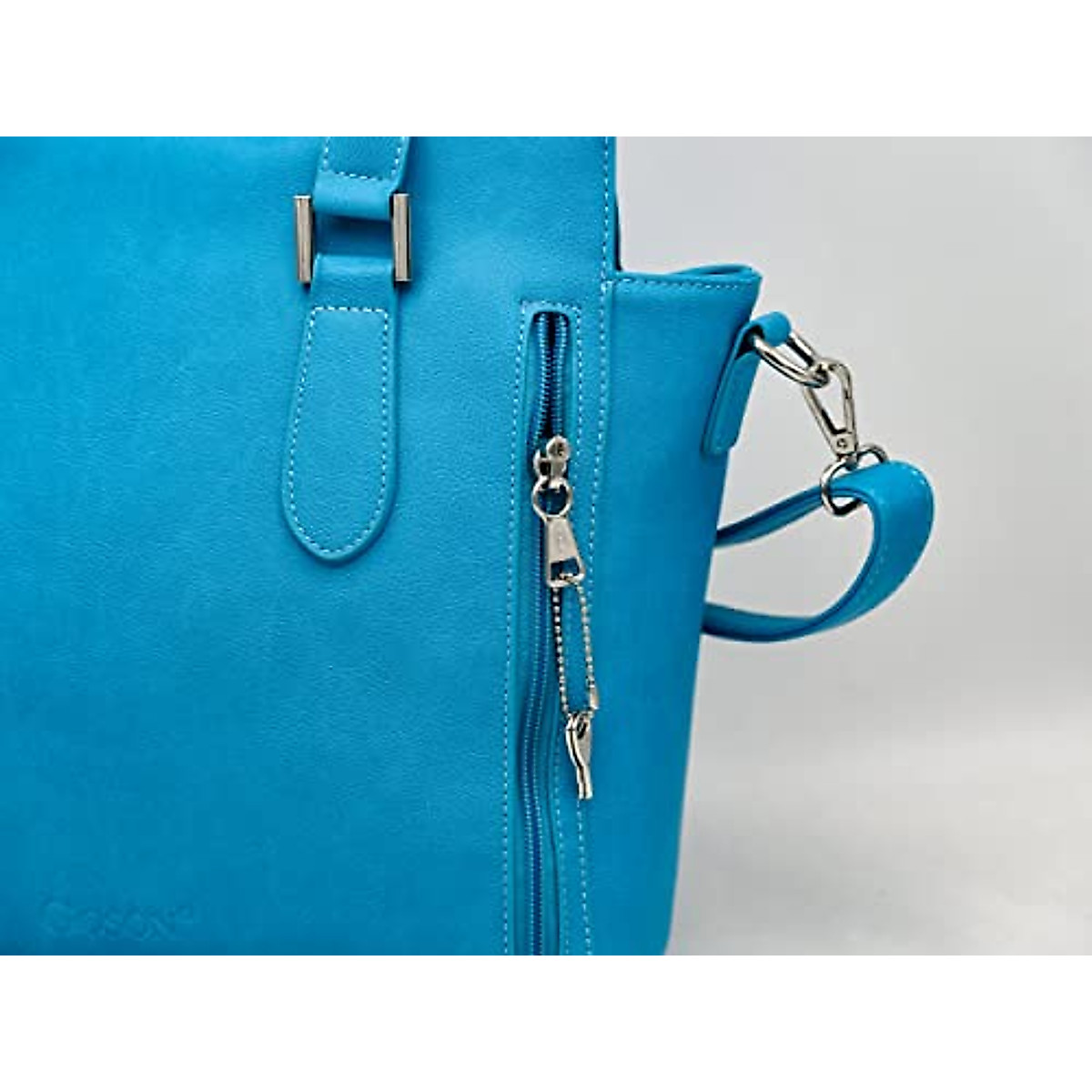 Goson Concealed Carry Tote Bag - Large and Fashionable CCW Purses for Women with Multiple Pockets, Crossbody Straps, YKK Locking Zippers in Faux Leather