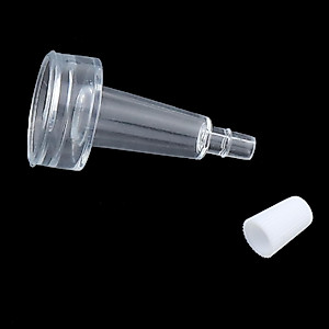 ZZHXSM 50PCS 20 Tooth Glass Dropper Vial Bottom Cap Essential Oil Bottom Cap Vial Cap Replacement Cap Small Vials Bottlecaps