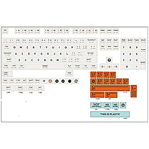 Blue Hat 141 Keys XDAS keycaps Dye-Sublimated Keycap for Cherry MX Switch keycaps for Wired USB Mechanical Gaming Keyboard （Plastic Sleeve）