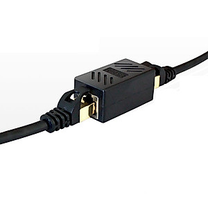 YOQXHY RJ45 Couplers,in Line Coupler Cat5 Cat5e Cat6 Cat7 Ethernet Cable 8P8C Extender Adapter Female to Female,(20 Pack)