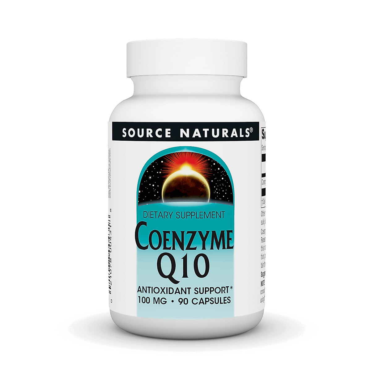Source Natural Coenzyme Q10 Antioxidant Support 100 mg For Heart, Brain, Immunity, & Liver Support - 90 Capsules