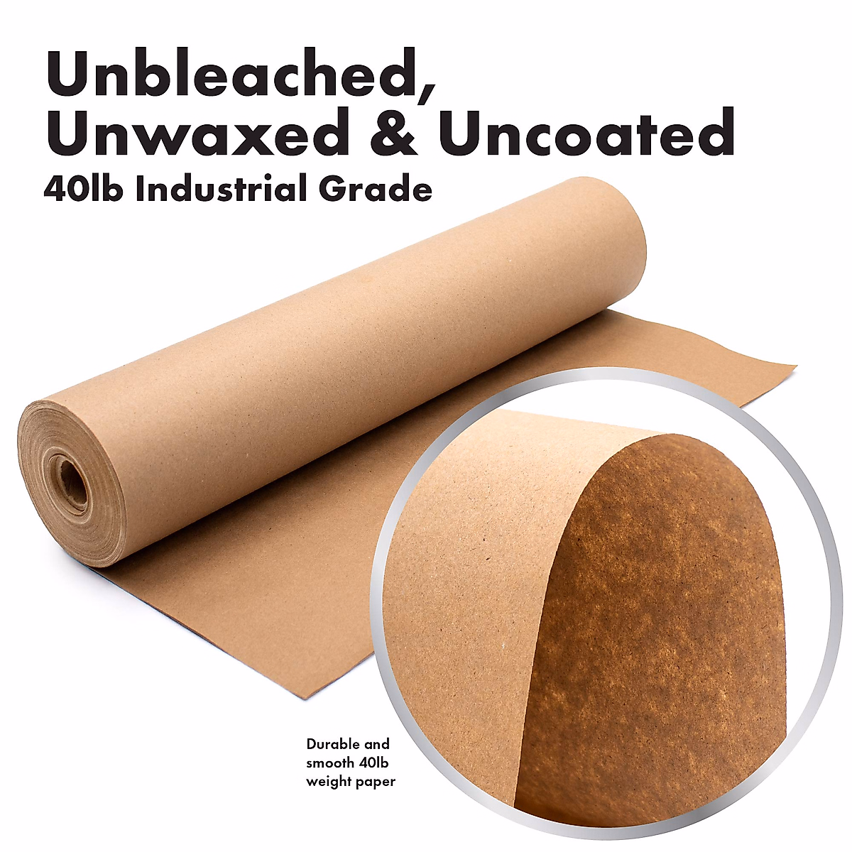 Industrial Grade Paper for Moving & Packing | Shipping, Gift Wrapping, Arts, Crafts & Table Settings | Recycled Kraft Paper Roll | 30 inches x 150 feet | by The Paper Factory LLC