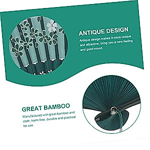 CLISPEED 3pcs Folding Fan Cosplay Fan Prop Personal Fans Hand Fan Kung Fu Fans Orient Fans Chinese Dance Fans Chinese Fan Foldaway Fan Bamboo Decor Cosplay Prop Cloth Miss Household East