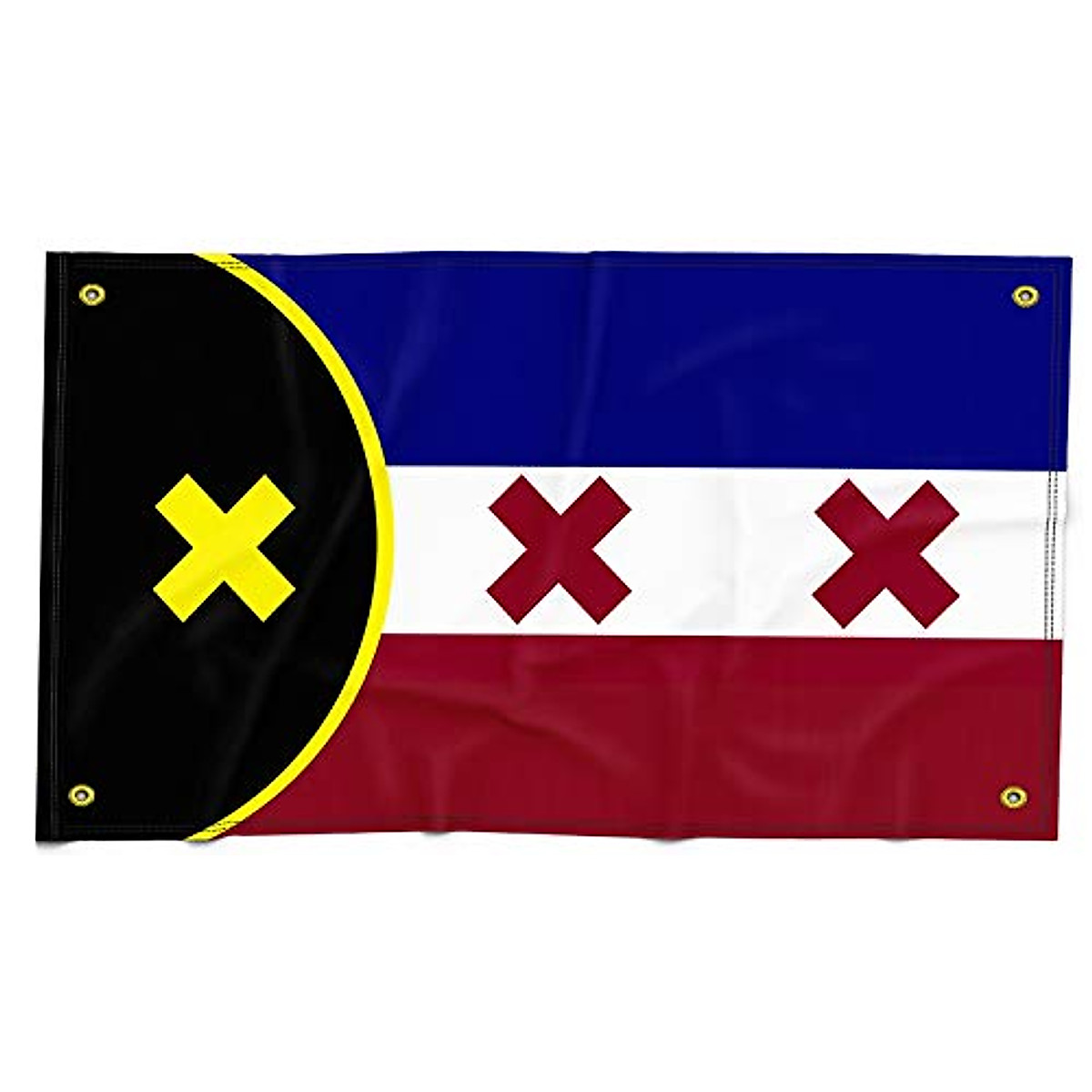 Lmanberg Flag Tapestry Dream SMP, L'manberg Flag 2x3 FT Double Stitched Polyester Flag with 4 Gronments