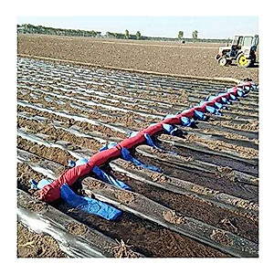 zklaseot Pool Above Ground Garden Irrigation Water Hose, Easy to Inject Water Double Sided Fountain Tear Resistance Thickening Oxford Customizable Length and Color (Color : Blue+Red, Size : 40m)