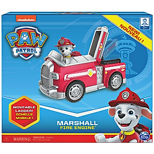 Paw Patrol, Marshall’s Fire Engine Vehicle with Collectible Figure, for Kids Aged 3 and Up