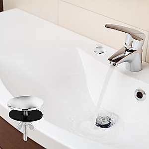 Sink Hole Covers, 2 Inch Stainless Steel Kitchen Sink Tap Hole Cover Good Sealing Sink Tap Hole Plug Faucet Hole Cover for Leakage Prevention (Silver)