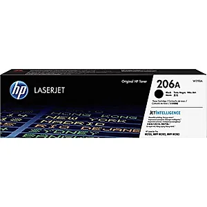 HP 206A Black Toner Cartridge | Works with HP Color LaserJet Pro M255, HP Color LaserJet Pro MFP M282, M283 Series | W2110A