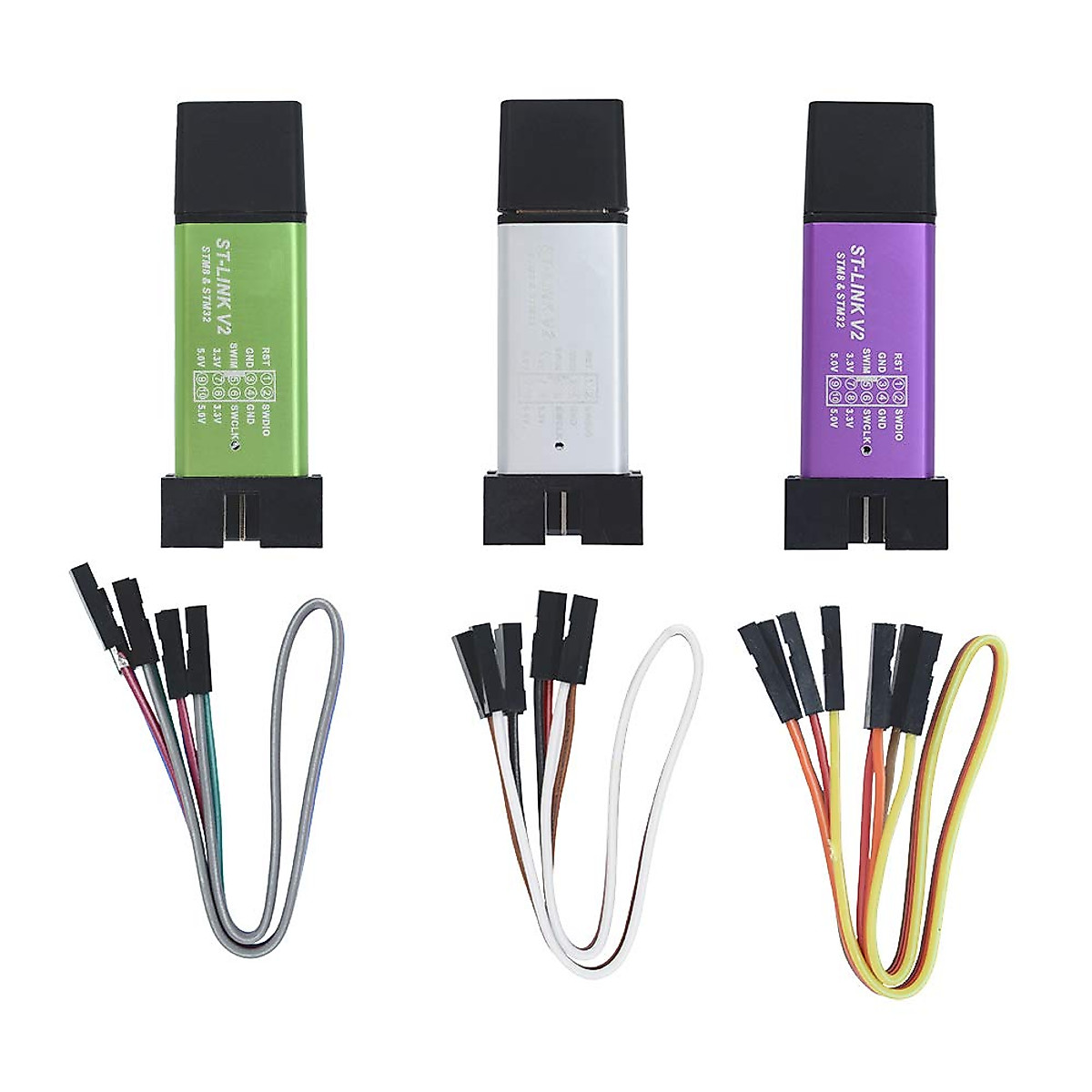 Aideepen ST Link V2 Programming Unit Mini Emulator Downloader M89 New (Random Color)+ESP32-CAM W-BT Board