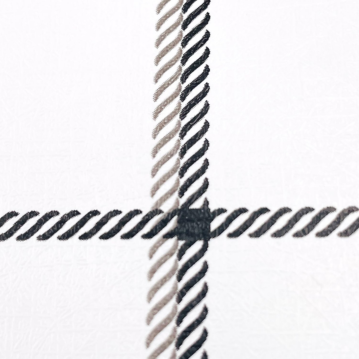 SimpleLife4U Black Striped Furniture Paper Peel & Stick White Grid Shelf Drawer Liner Cover Furnitures 17.8 Inch by 9.8 Feet