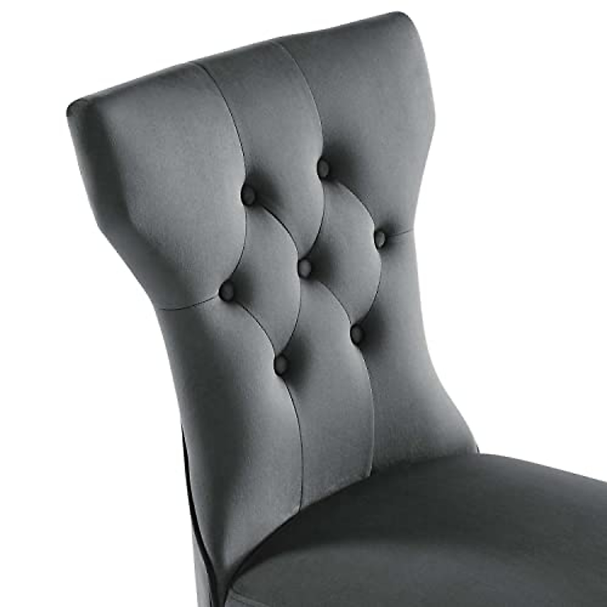 Modway Silhouette Velvet Set of 2 Dining Chairs with Gray Finish EEI-5014-GRY