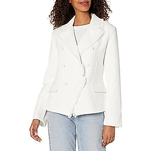 Steve Madden Apparel Women's Naomi Blazer, Pristine Ivory, Small
