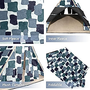 Y-DSIWX Guinea Pig House Bed, Rabbit Large Hideout, Small Animals Nest Hamster Cage Habitats Color