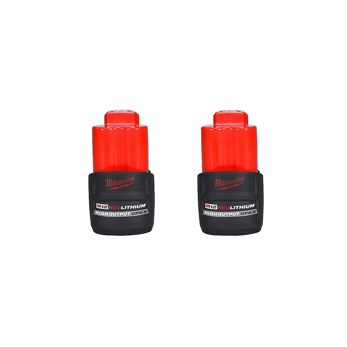 Milwaukee 48-11-2425 12V Lithium-Ion Hight Output CP2.5Ah Battery 2 Pack