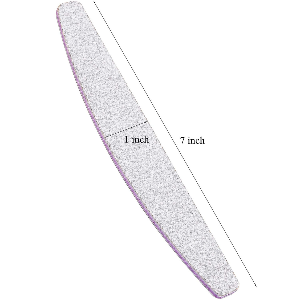 25 Pcs Nail Files 100/150 Grit Double Sided Washable Emery Board for Acrylic Nails Gel Natural Nails