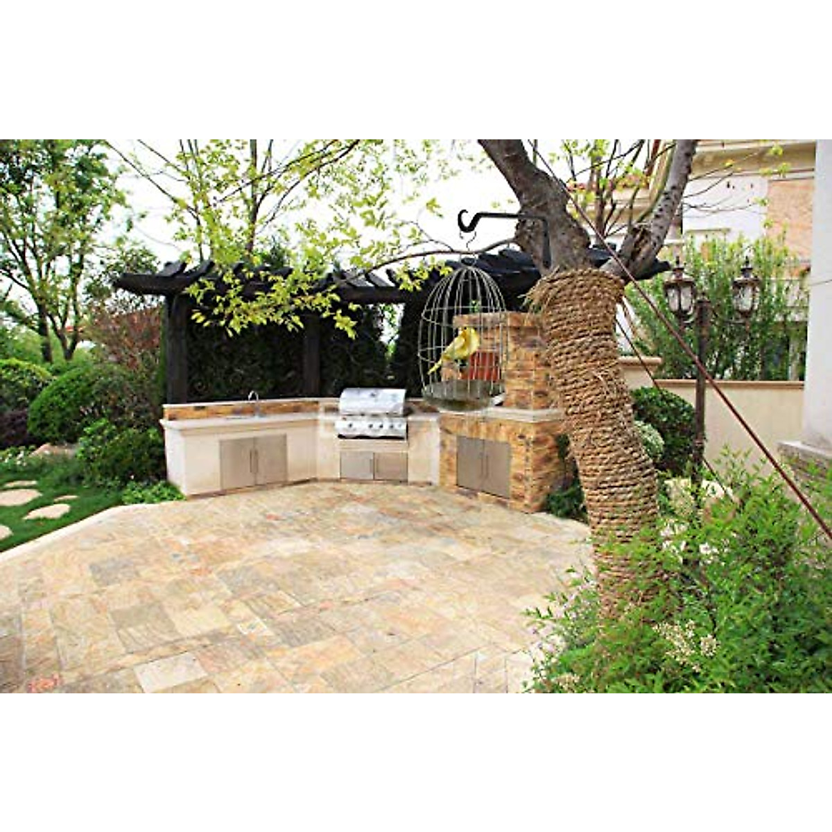 4 Pack Premium Forged Wall Hook, Sturdy Hanging Plant Bracket, Elegant Hook for Bird Feeders, Planters, Lanterns, Wind Chimes Indoor Outdoor, Upgrade Black, 12 Inch.