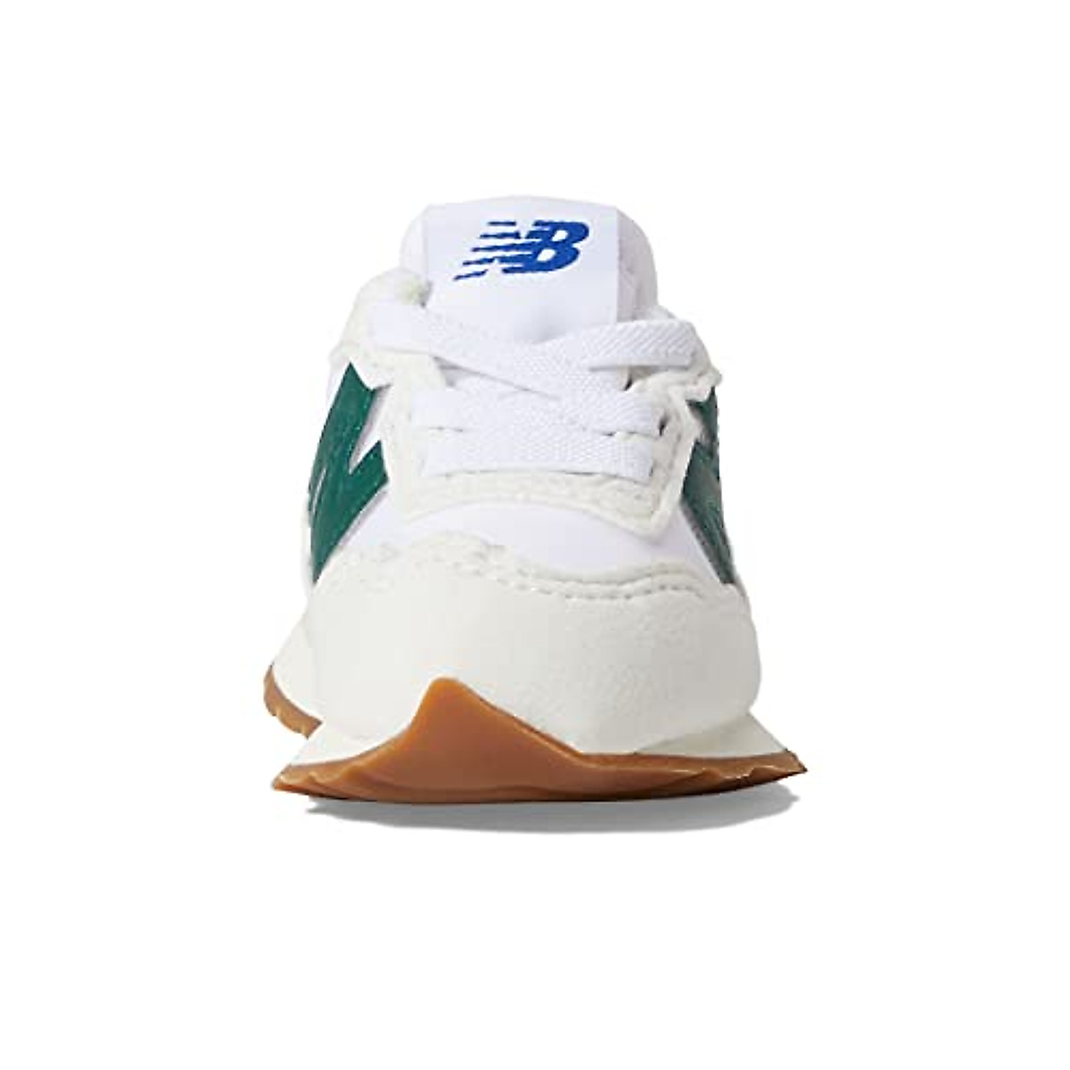 New Balance Kids 237 Bungee Sneaker, NIMBUS CLOUD/NIGHTWATCH GREEN, 8.5 M Toddler (1-4 Years)