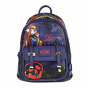 KBNL Villains - Evil Queen 11' Vegan Leather Mini Backpack - A21828, Multicoloured, Medium