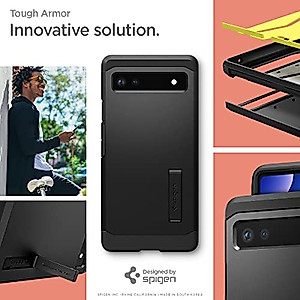 Spigen Tough Armor Case Compatible with Google Pixel 6a - Black