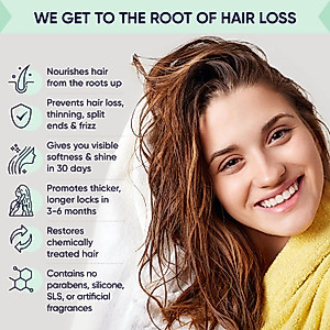 Moerie Ultimate Hair Growth Shampoo – For Longer, Thicker, Fuller Hair - Vegan Friendly Volumizing Hair Products – Paraben & Silicone Free – All Hair Types – Reverse Hair Loss – 8.45 fl oz (250ml)