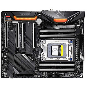 GIGABYTE TRX40 AORUS PRO WiFi (sTRX/AMD/TRX40/Fins-Array Heatsink/12+2 Phases Infineon Digital VRM/3x PCIe 4.0x4 M.2/Intel WiFi 6/Intel GbE LAN/ATX/Motherboard)