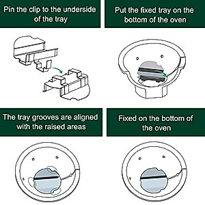 Quantfire Upgrade Removable Slid Out Ash Drawer for Large Big Green Egg Accessories, Green Egg Replacement Parts Ash Clean Tool, Stainless Steel