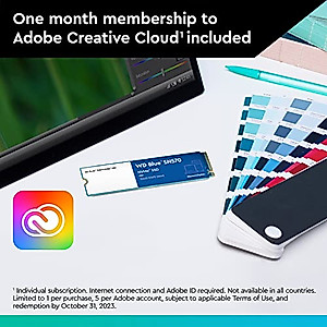 Western Digital 2TB WD Blue SN570 NVMe Internal Solid State Drive SSD - Gen3 x4 PCIe 8Gb/s, M.2 2280, Up to 3,500 MB/s - WDS200T3B0C