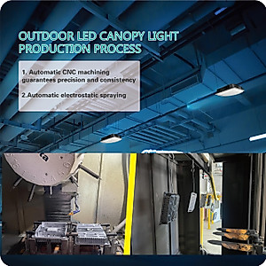 NEW SOONLED LED Canopy Light 45W, AC100-277V,5400Lumens 5000K, ETL & DLC Listed 5-Year Warranty,Waterproof IP65 Canopy LED Light, Square LED Canopy Lights Outdoor