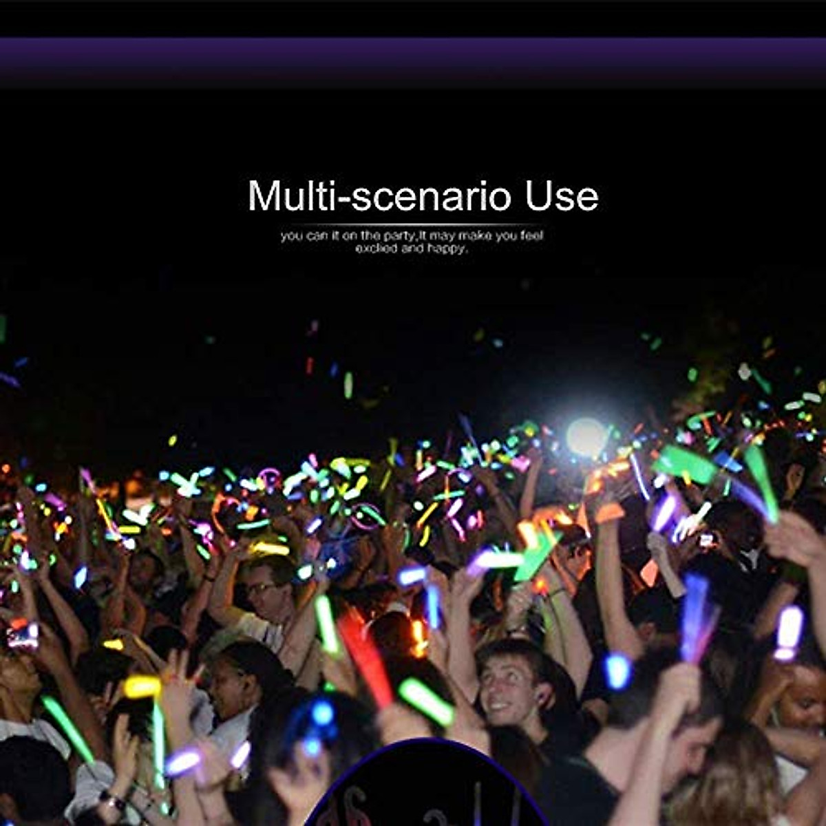 Glow Fever Glow Sticks Bulk 100ct Premium Glow in The Dark Light Up with Lanyards, for Glow Party Supplies, Party Favors, Birthday, Halloween, Graduation, Super Bright, Glow Up to 12 hrs