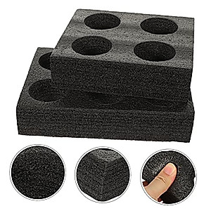 Angoily 4 Pcs Pearl Cotton Cup Holder Cup Holder for Car Sofa Car Cup Holder Portable Take Out Cup Carriers Beverage Cup Holder Convenient Cup Holder Outdoor Cup Trays Hot Drink