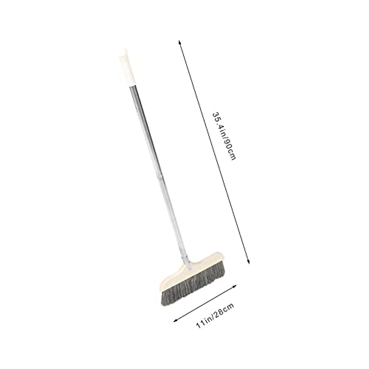 BCOATH Splicable Broom Indoor Broom Stand up Dustpan Kitchen Sweeping Brooms Kitchen Cleaning Rv Broom Hair Sweeping Brooms Outdoor Broom Cleaning Dustpan Kit Broom for Rv Stainless Steel
