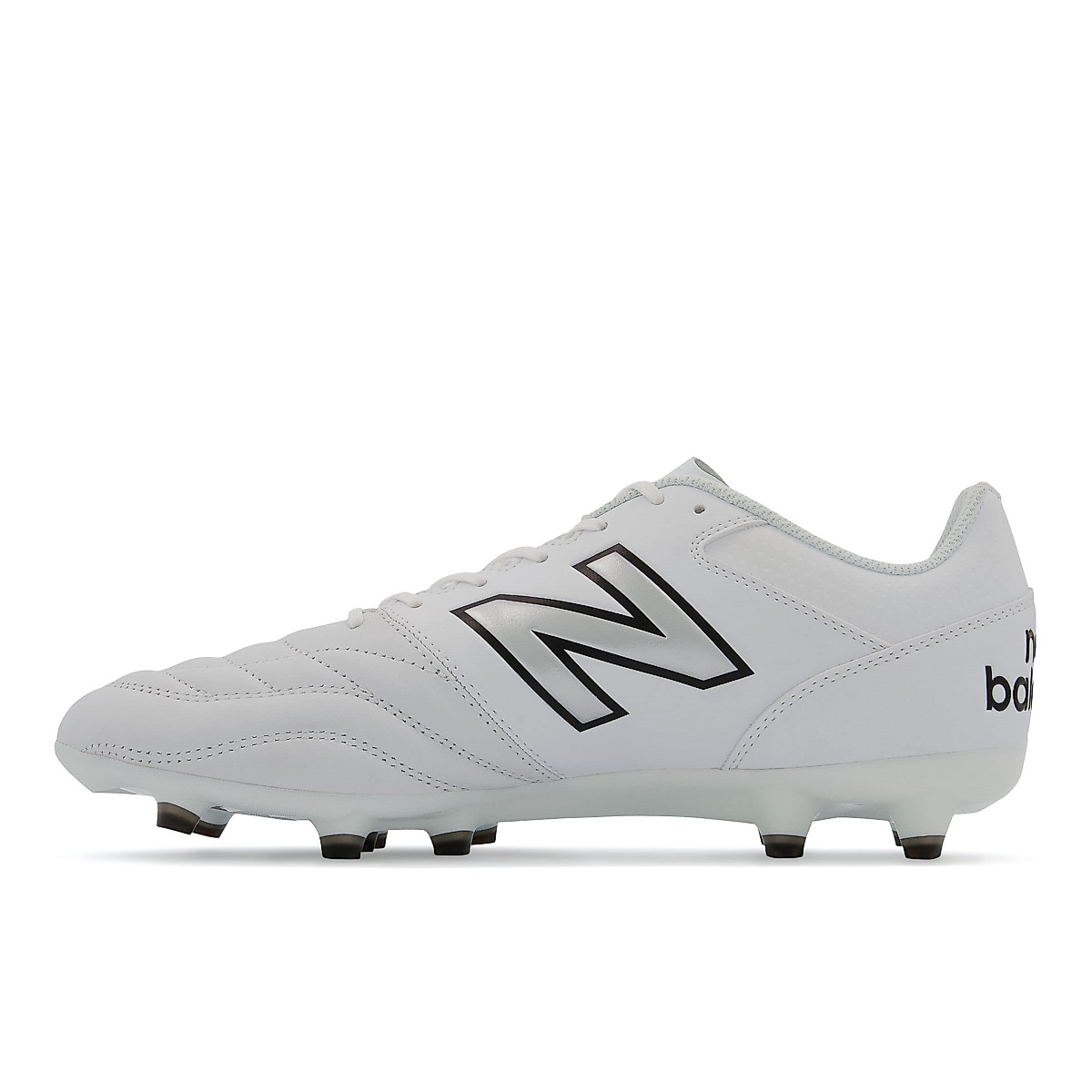 New Balance Men's 442 V2 Team FG Soccer Shoe, White/Black, 7 Wide