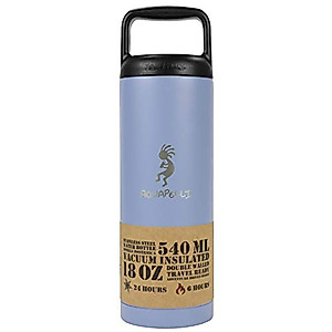 Aquapelli Vacuum Insulated Water Bottle, 18 Ounces, Denim Blue