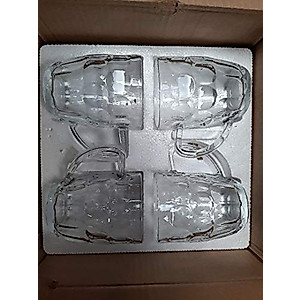 Dimple Stein Beer Mug - 20 OZ (4 Pack)