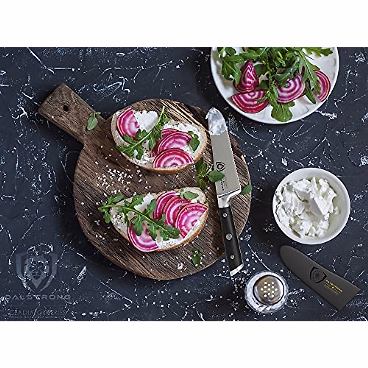 Dalstrong Ultimate Utility & Sandwich Knife - 6" - Gladiator Series Elite - Spreader - Forged German High-Carbon Steel - Sheath Included - NSF Certified