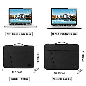 Laptop Sleeve Case 13-14 Inch Waterproof Durable Laptop Case Shockproof 360 Protective Bag with Handle Compatible with 13" MacBook Pro/Air, 13-14 Inch HP/ASUS/Acer/Dell/Mac/Lenovo/Notebook Computer