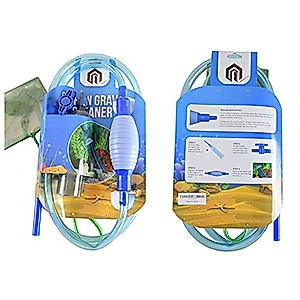 LL Products Gravel Vacuum for Aquarium - Fish Tank Gravel Cleaner- Aquarium Vacuum Cleaner -Aquarium Siphon - 8 FT Long Aquarium Gravel Cleaner with Minnow Net