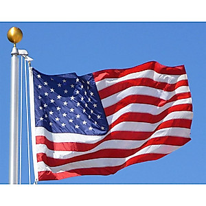 Homissor American Flag 2X4 US Flags 2’ x 4’ Heavy Duty Outdoor Durable Nylon USA Flag with Embroidered Stars, Sewn Stripes and Brass Grommets