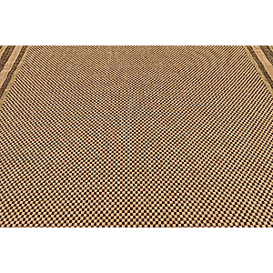 Unique Loom Outdoor Border Collection Area Rug - Multi Border (9' x 12' Rectangle, Light Brown/ Brown)