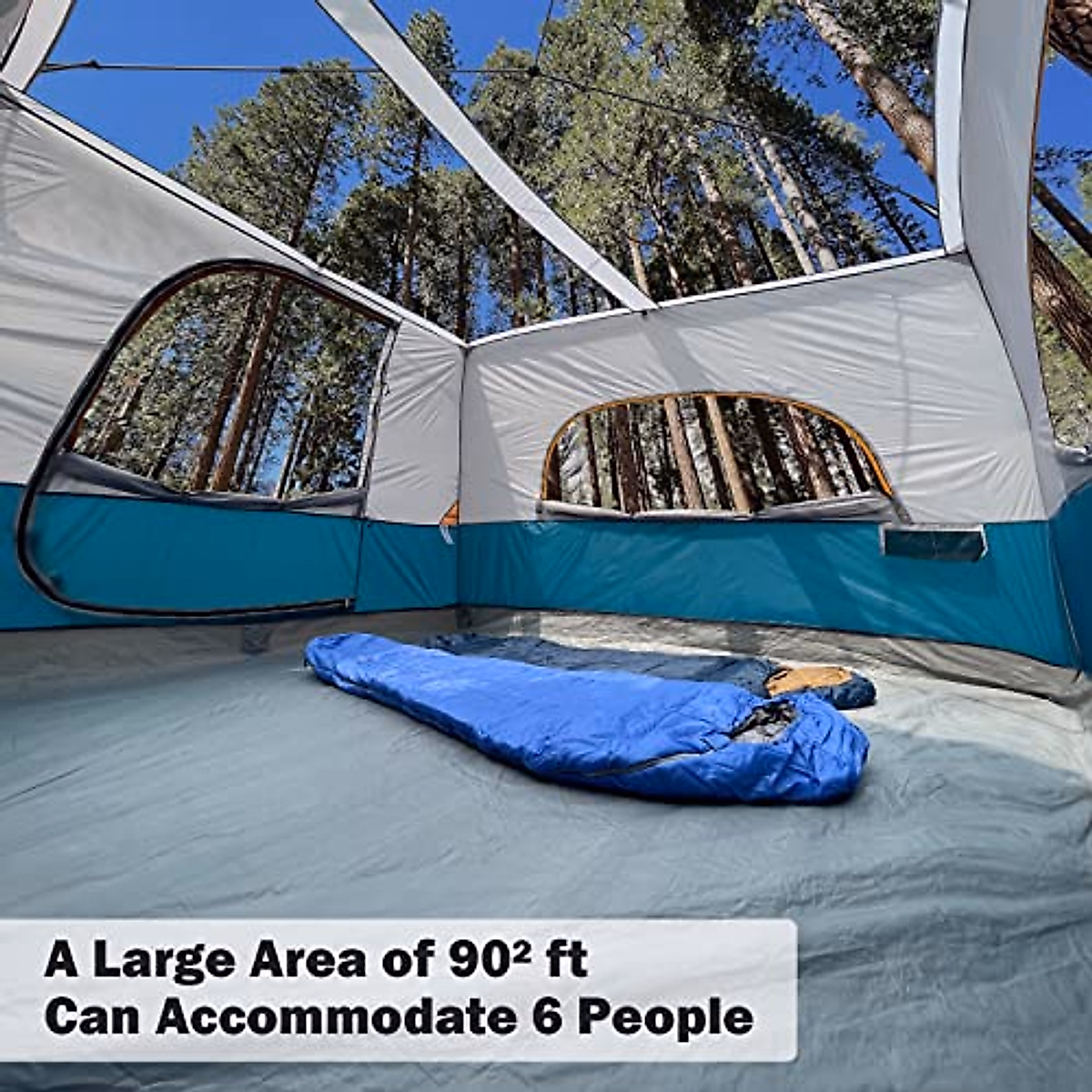 UNP Camping Cube | Canopy Inner Tent for 10' x 10' ft Pop Up Canopy Tent Fully Vented Roof Easy Set Up Enclosed Canopy(Canopy/SHELTER NOT Included)