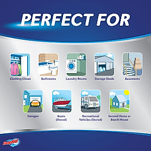 DampRid Fresh Scent Hanging Moisture Absorber, 16 oz., 3 Pack - Eliminates Musty Odors for Fresher, Cleaner Air, Ideal Moisture Absorbers for Closet, 14% More Moisture Absorbing Power*