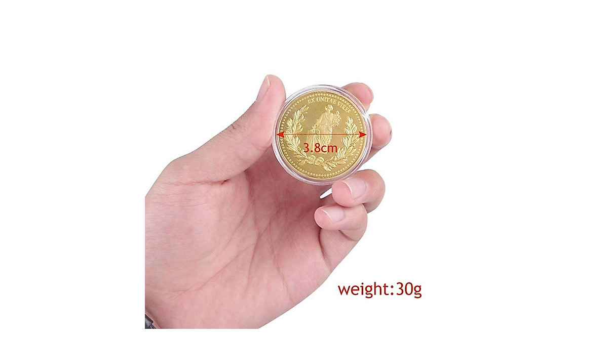Continental Gold Coin Collecting Metal Coin - 5 Pack | Collectible Coins