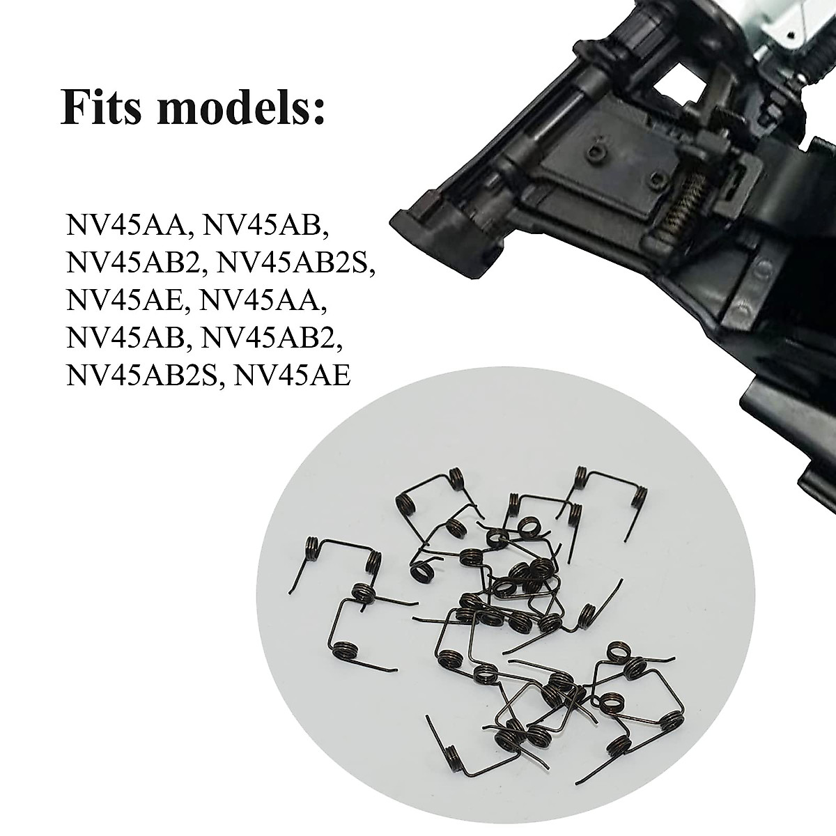 20 Pcs 877761 Nailer Feeder Springs for Coil Roofing Nailer, Fit NV45AA, NV45AB, NV45AB2, NV45AB2S, NV45AE Coil Nailers