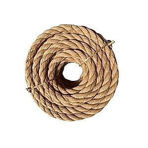 ATERET Twisted ProManila - UnManila Rope I 1 inch x 25 feet I 3 Strand Synthetic Polypropylene Rope I Multipurpose, Lightweight, Weather-Resistant Cord for Decor, Landscaping & DIY Projects
