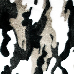 Black & White Army Camouflage Fleece Fabric, 60” Inches Wide – Sold By The Yard (FB)