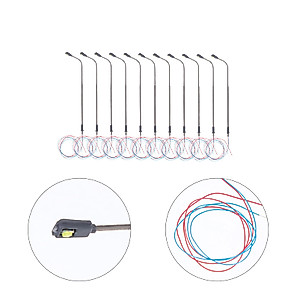 FOMIYES 10pcs Sand Table Model Lamp Railway Train Street Lights Trains 1/150 Street Light Led Floor Lamps Scaled Model Lamp Post Track Standing Floor Lamp Model Street Lamp Stainless Steel